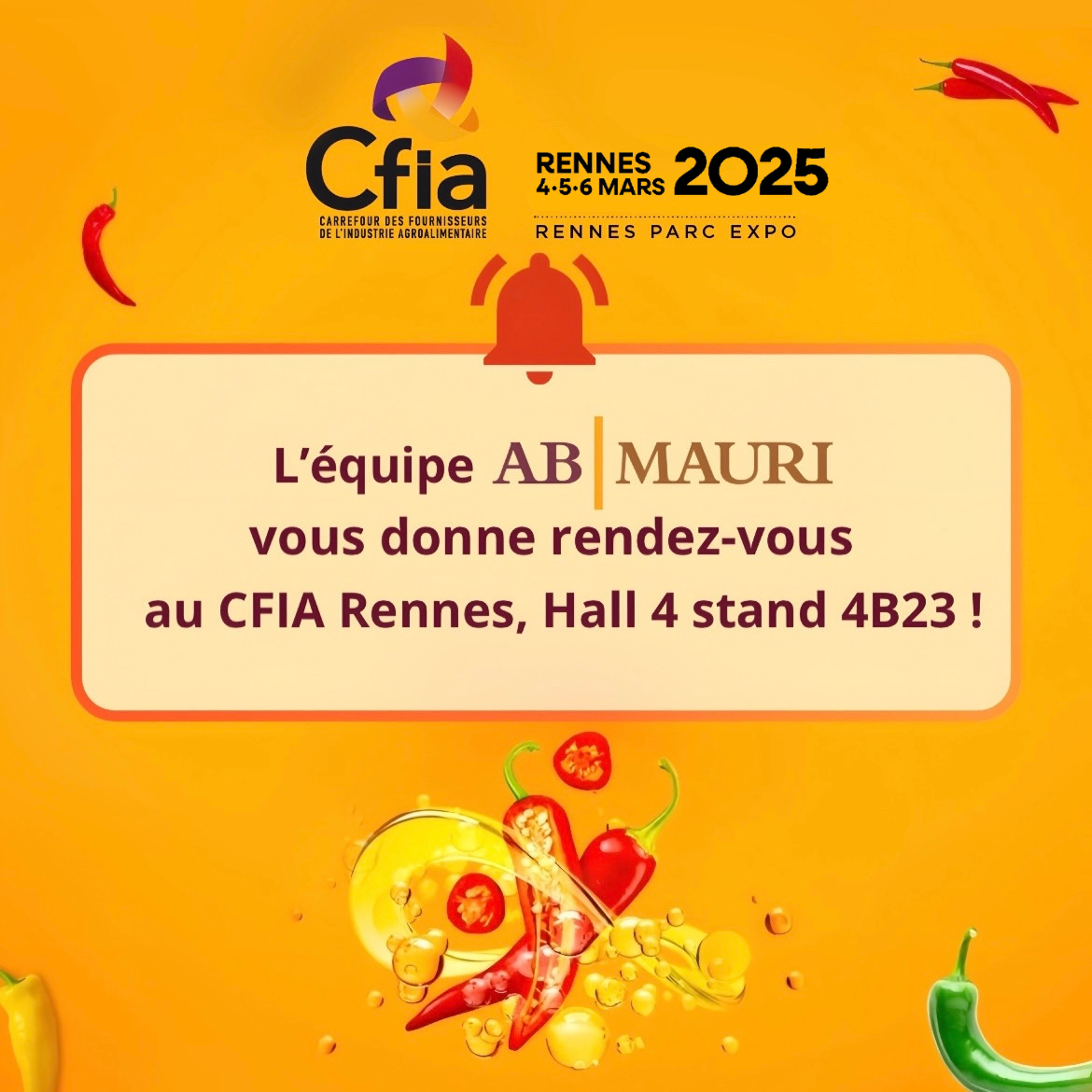AB Mauri France vous donne rendez-vous du 4 au 6 mars au CFIA Rennes 2025 - AB Mauri